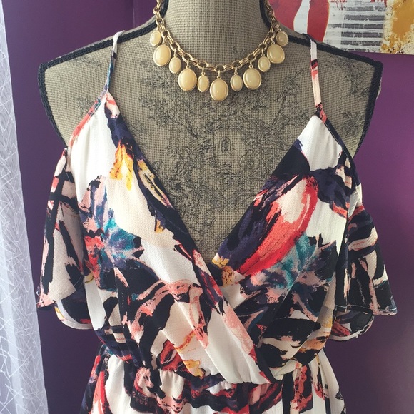 Bar III | Dresses | Floral Maxi Dress Size Medium | Poshmark
